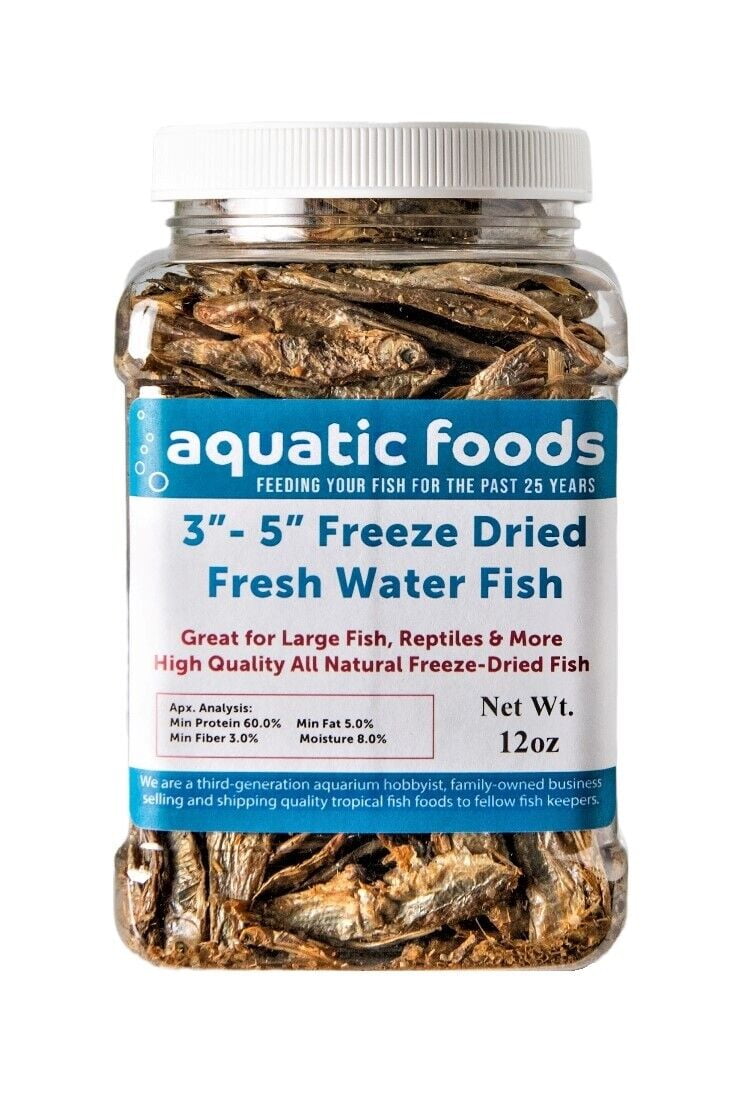 3"- 5" Fresh Water Freeze Dried Fish for Piranha, Large Fish, Turtles ...