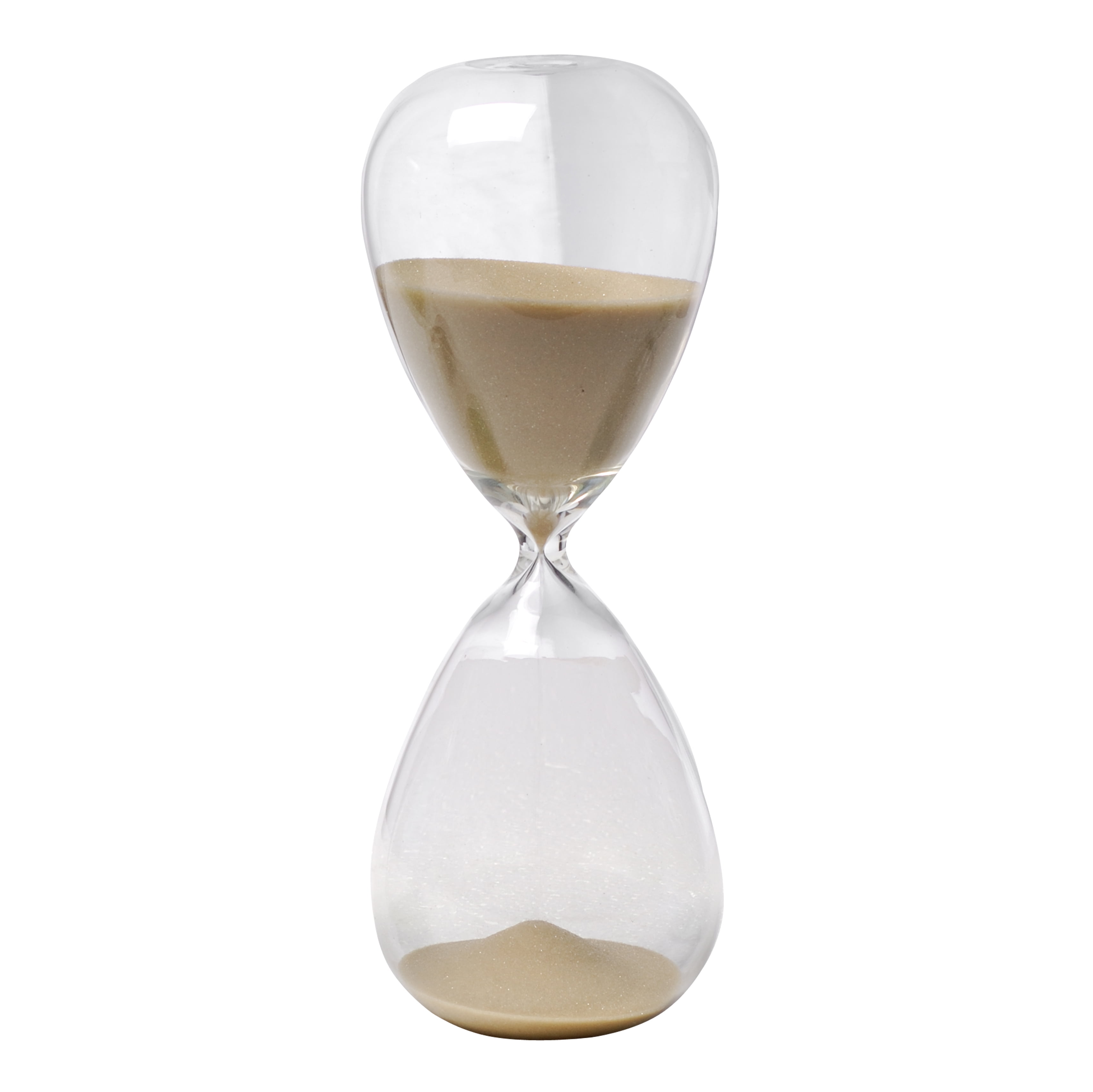 10" Ferdinand 60-Minute Hourglass, Bisque Sand-Color:Clear,Style ...