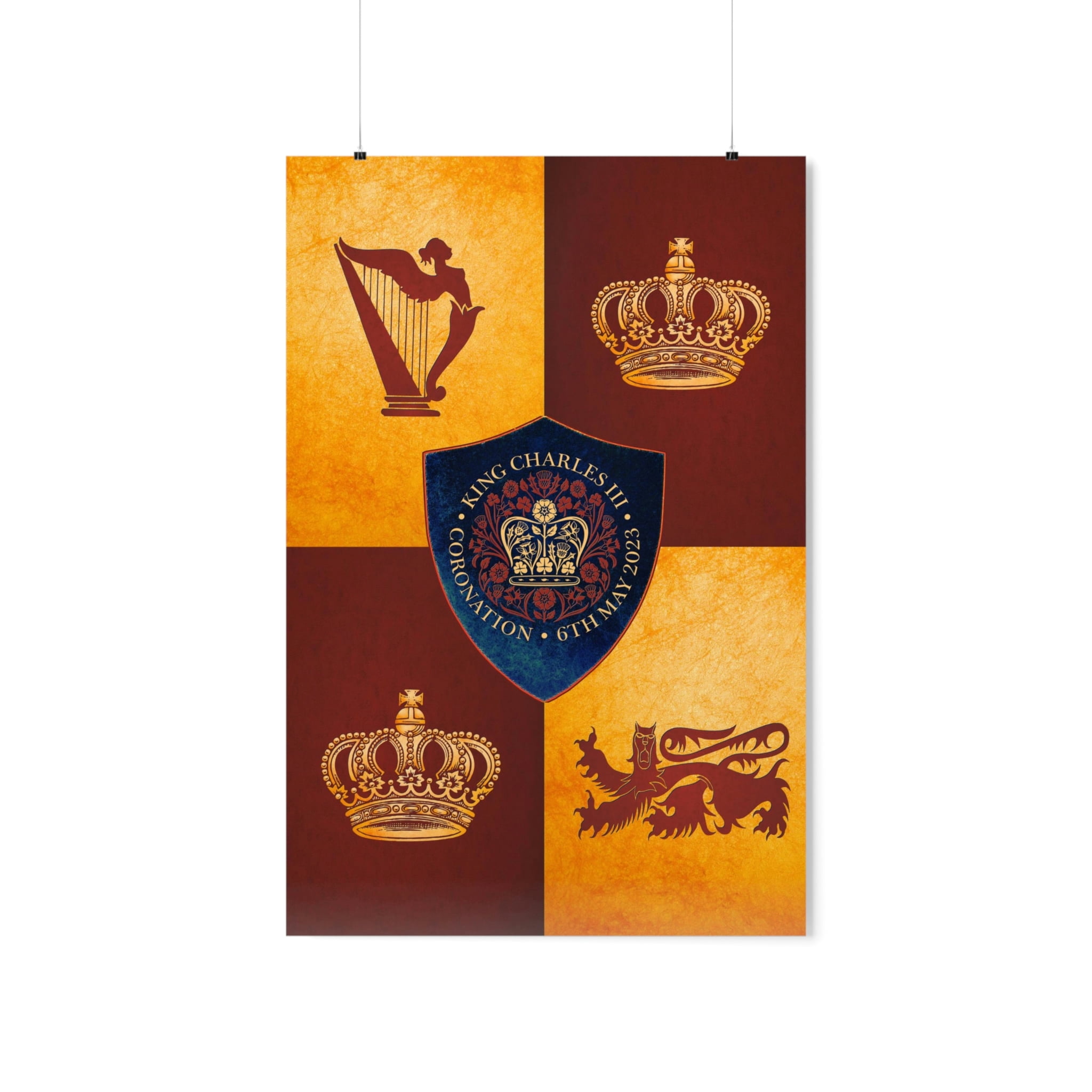 Royal Standard-Inspired Coronation Poster: Elevate Your Décor with ...