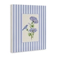 Blue Stripe Morning Glory Canvas Wall Art, design by Lisa Wehmeyer ...