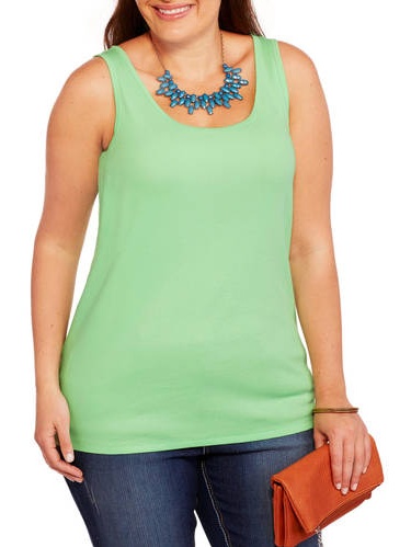 Women's Plus-Size Essential Layering Tank - Walmart.com
