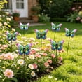 Colorful Butterfly Garden Stakes, Metal Art Decorative Plant Stakes for ...