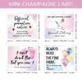 1set Coated Paper Adhesive Sticker Wine Bottle Adhesive Label Rectangle ...
