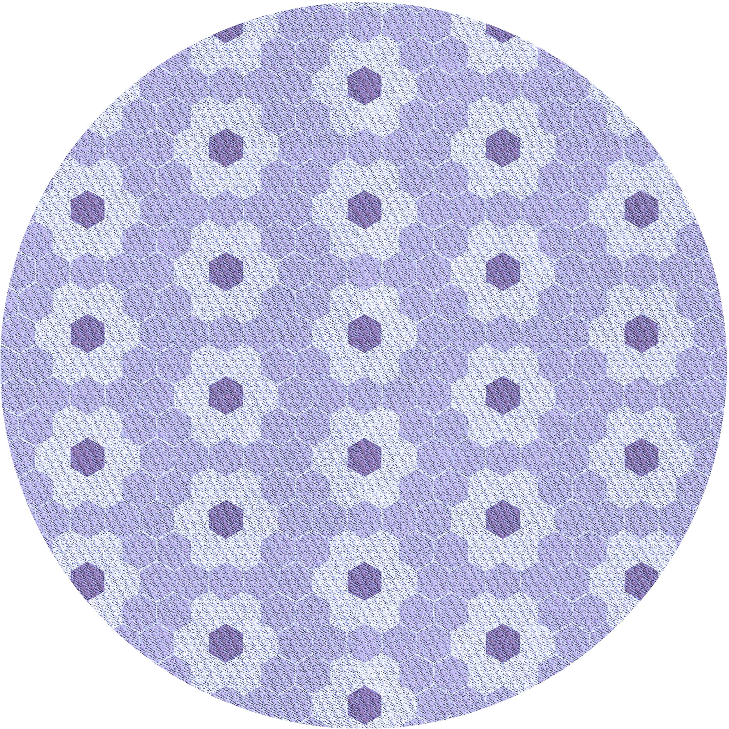 Ahgly Company Machine Washable Indoor Round Transitional Purple Mimosa ...