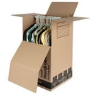 UBoxes Shorty Wardrobe Moving Box (1 Piece) 20" x 20" x 34" - Walmart.com