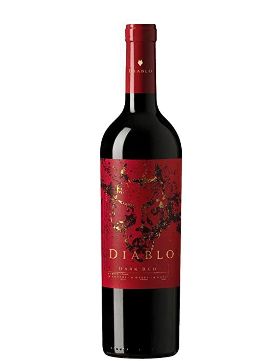 Caja de 12 Vino Tinto Diablo Dark Red 750 ml | Bodega Aurrera en línea