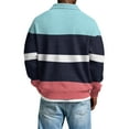 Big and Tall Polo Shirts for Men Long Sleeve Waffle Knit Color Block ...