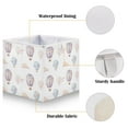 Watercolor Hot Air Balloon Storage Box, Fabric Cube Storage Box ...