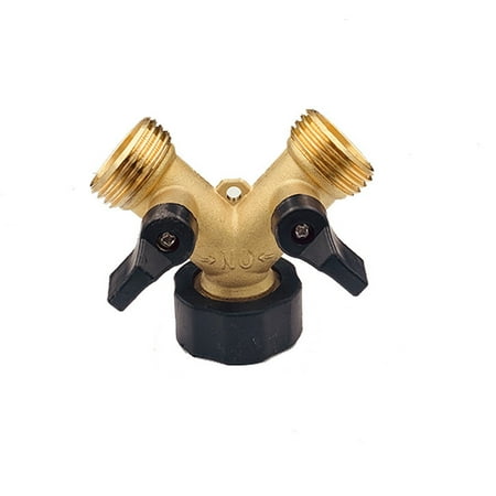 Brass Manifold, Y Splitter Two Way Washing Machine Hose Connector ...