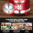 Homtone 600W Food Processor 16 Cup Vegetable Chopper Electric 6 Blades ...