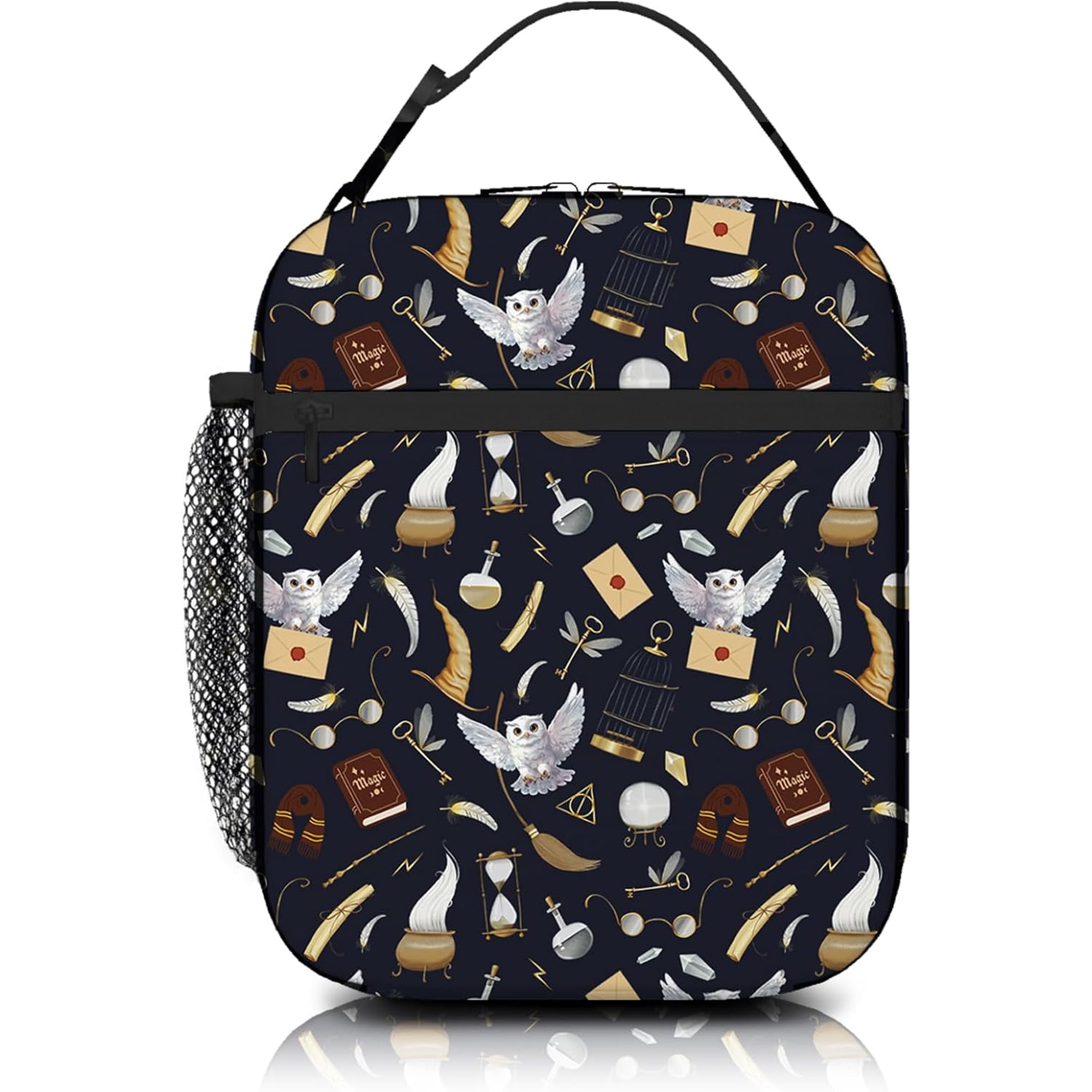 Click here for Khgtd Owl Magic Black Kids Lunch Box Bag Insulated... prices