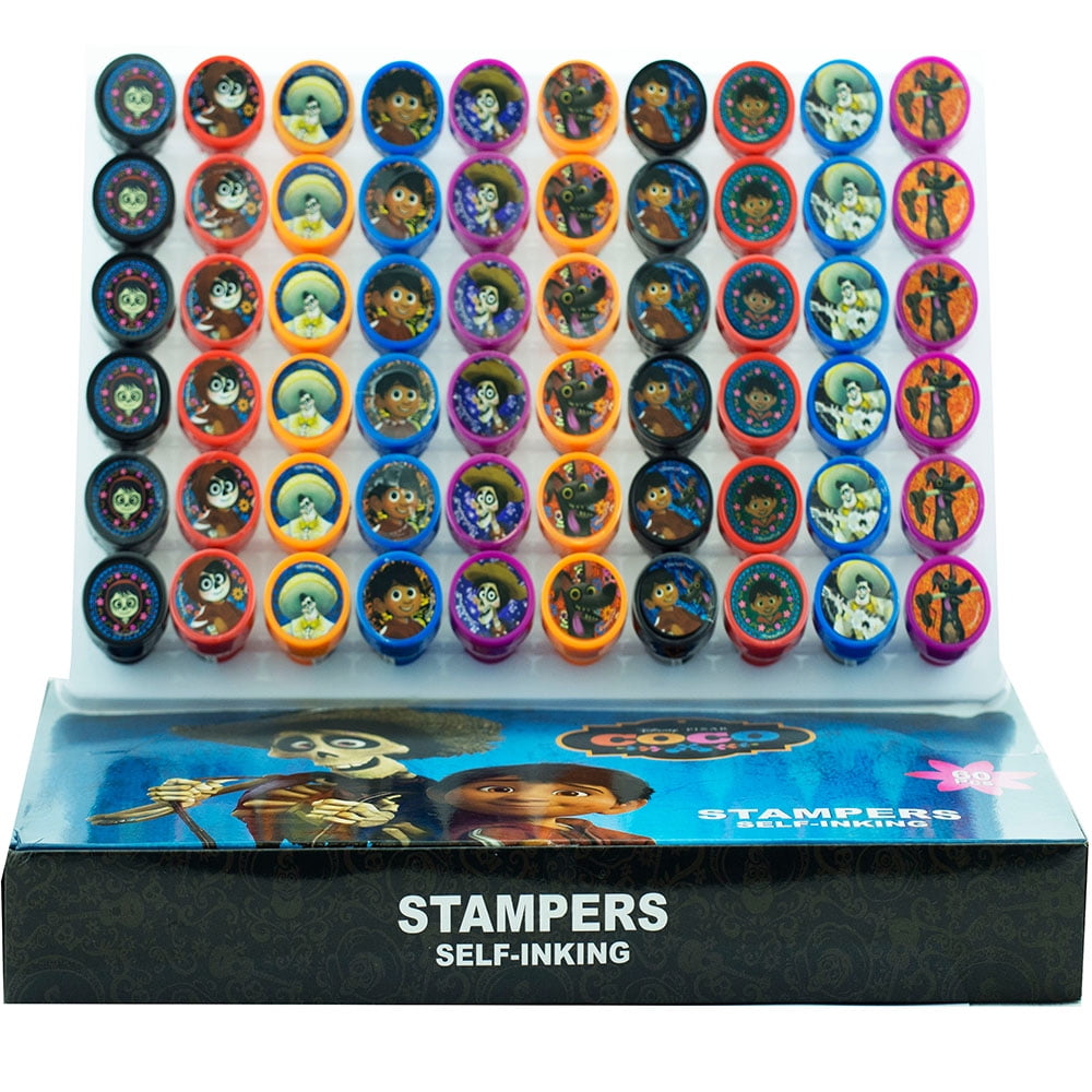 60 Disney Coco Authentic Licensed Self Inking Stampers in a Box ...