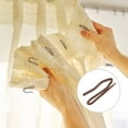FUGee-30 Pcs Metal Drapery Curtain Rings 0.98/1.26/1.65 inch Interior ...