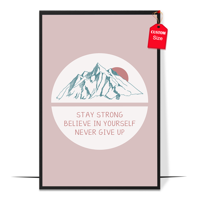 LOLUIS Stay Strong and Believe In Yourself Poster, Mental Health Poster ...