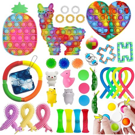 Cheap Fidget Packs Anti-Anxiety Tools, 41Pcs Fidget Block Set Stress ...