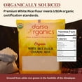 Darsa Organics USDA Organic White Rice Flour, Ground, 2 lb Resealable ...