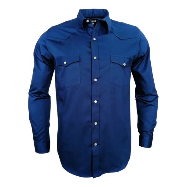Camisa Vaquera Azul Rey Hombre Manga Larga | Walmart en línea