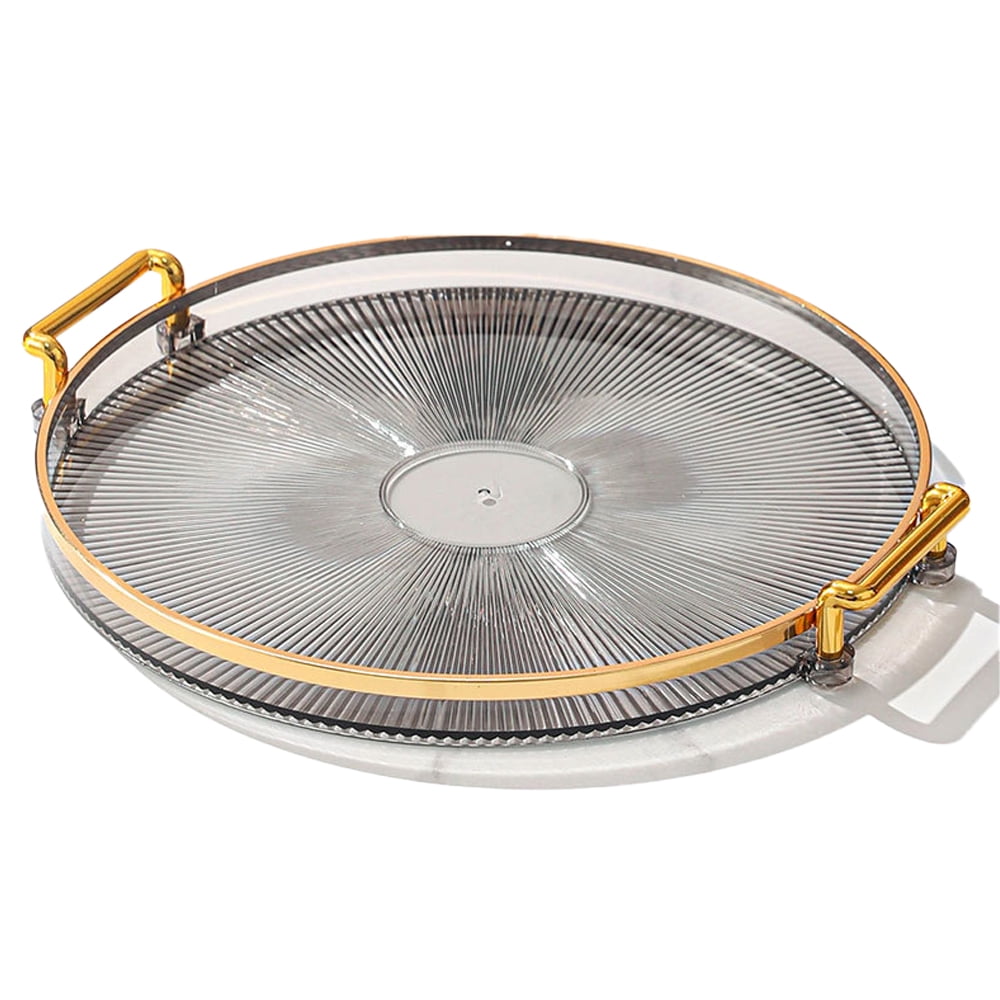 Round tray with two ears living room tea tray water cup plastic tray ...