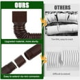 2 Pack Rain Gutter Downspout Extensions, Upgraded Flexible Drain Down ...
