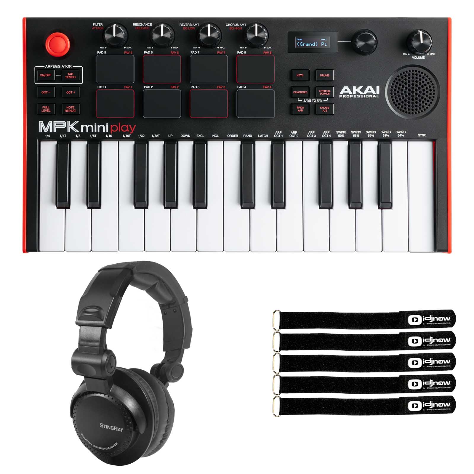 Akai Professional MPK Mini Play MK3 Standalone Mini Keyboard with ...