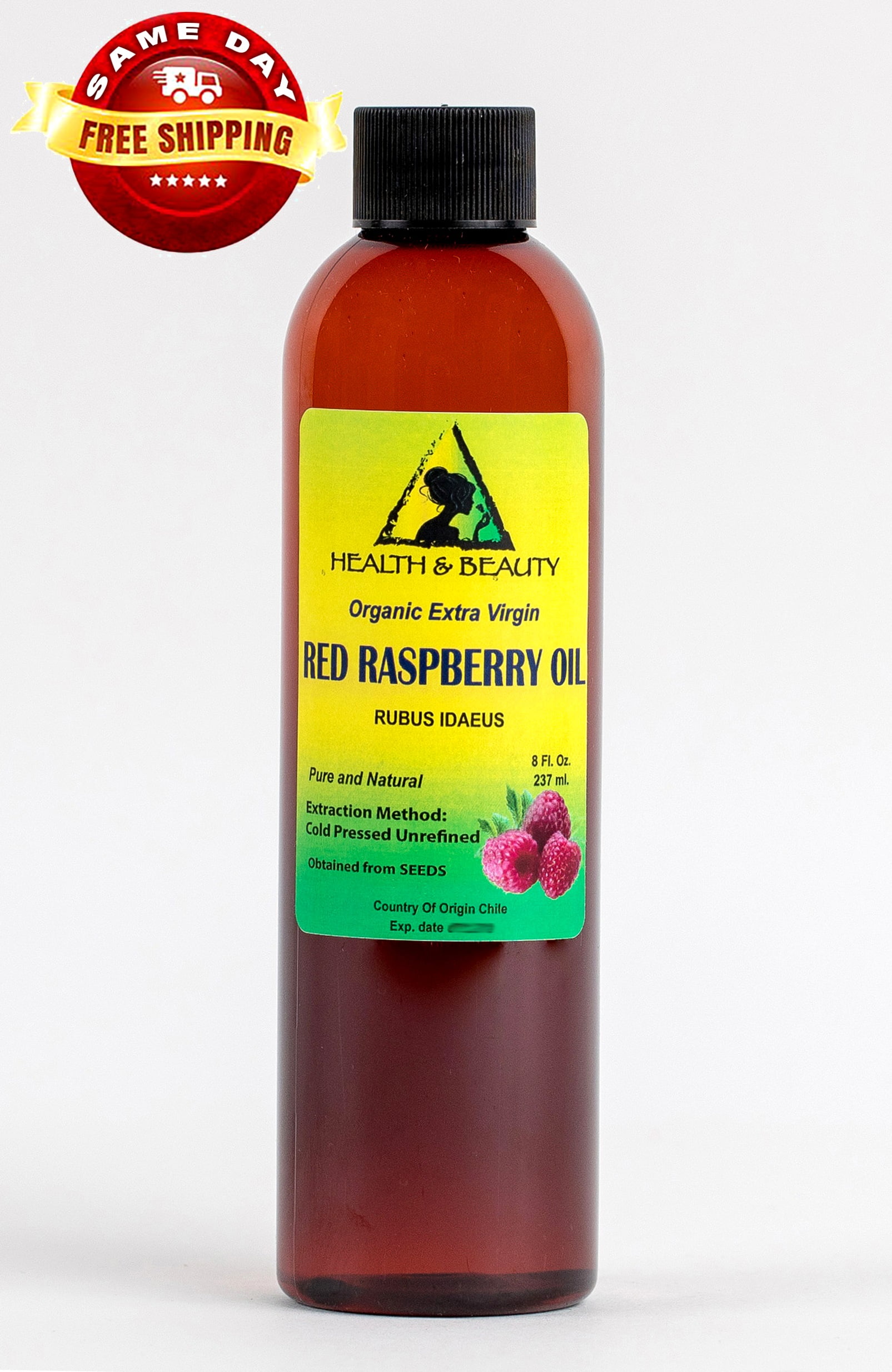 RED RASPBERRY SEED OIL UNREFINED ORGANIC EXTRA VIRGIN COLD PRESSED PURE ...