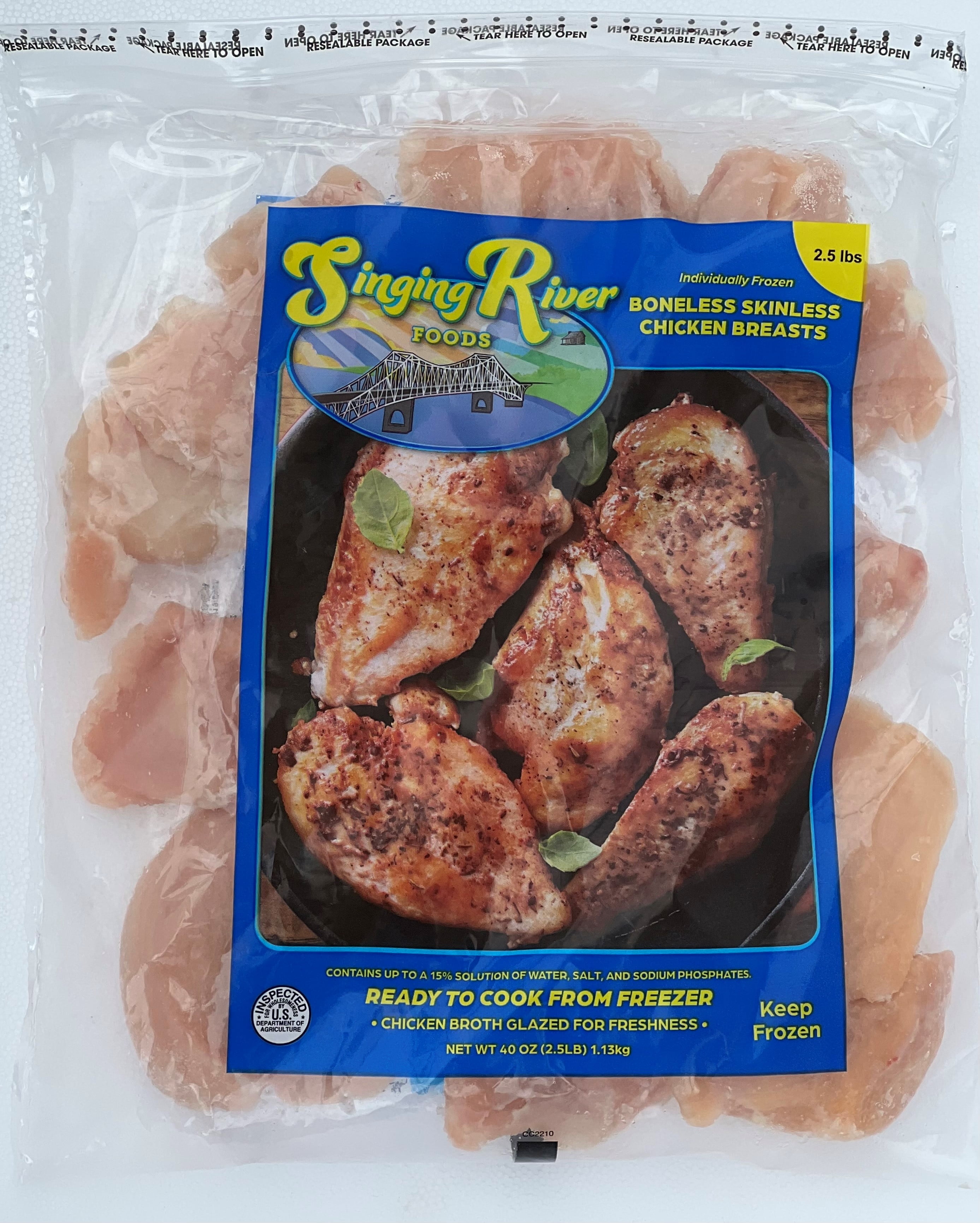 Singing River Boneless Skinless Chicken Breast, 2.5 lb (Frozen) – BrickSeek