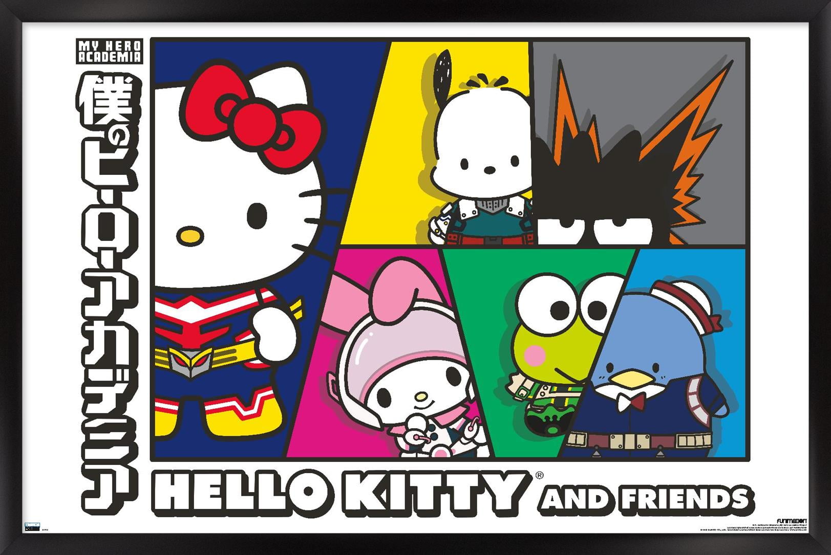 My Hero Academia X Hello Kitty And Friends - Shapes Wall Poster, 22.375 ...