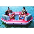 Intex Pacific Paradise Relaxation Station Water Lounge 4 Person River Tube Raft