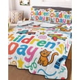 90x96in Quilt Bedding Set, Children's Day Trucks Sailboats Crayons ...