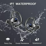 Mugo Wireless Earbud, Sport Bluetooth 5.3 Headphones with Earhooks ...