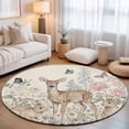 3ft Area Rug,Farmhouse Deer Rabbit Butterfly Washable Large Rugs Soft ...