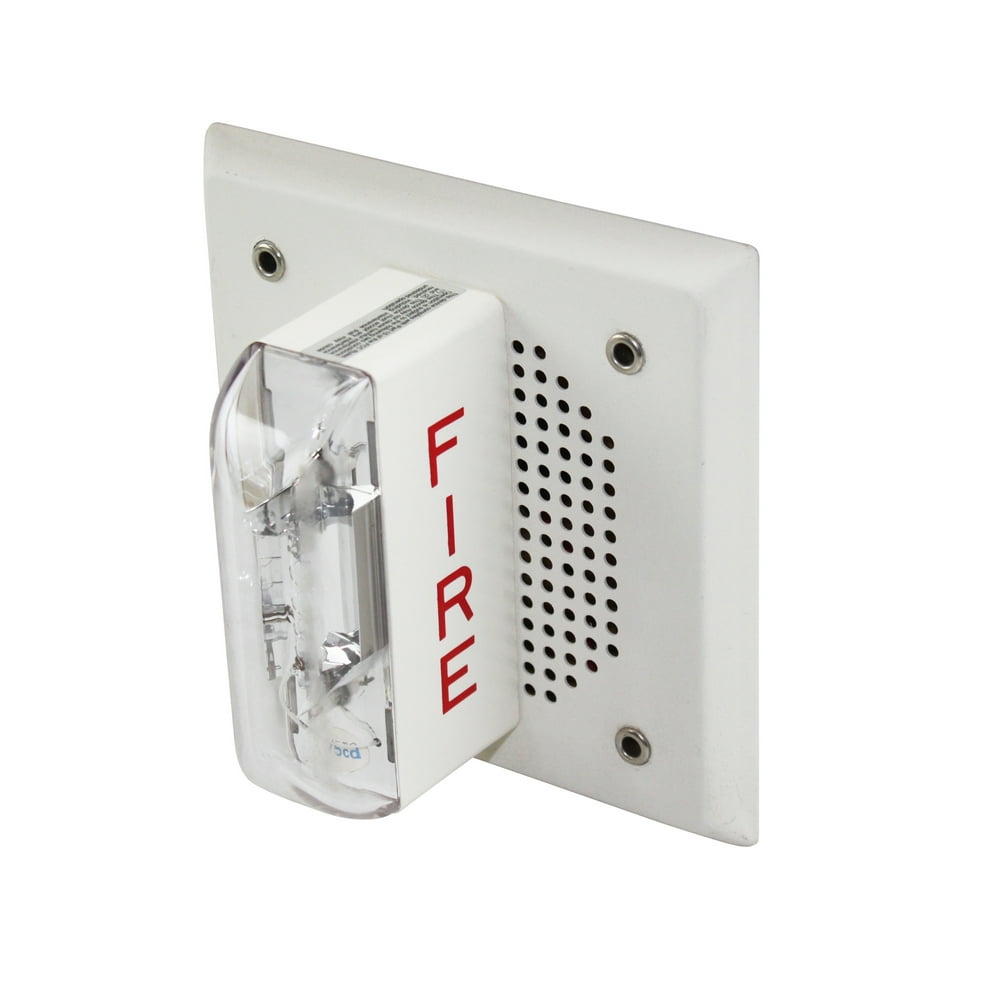 Wheelock Et-1070-IS-24-Vfw White 24Vdc Wall Fire Alarm Speaker Strobe ...