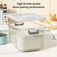 CAIMYY Large Airtight Rice Storage Container, 5L Clear Plastic Food ...