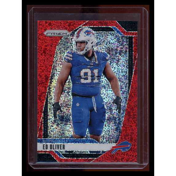 2024 Panini Prizm Football Ed Oliver #32 Red Shimmer - Walmart.com