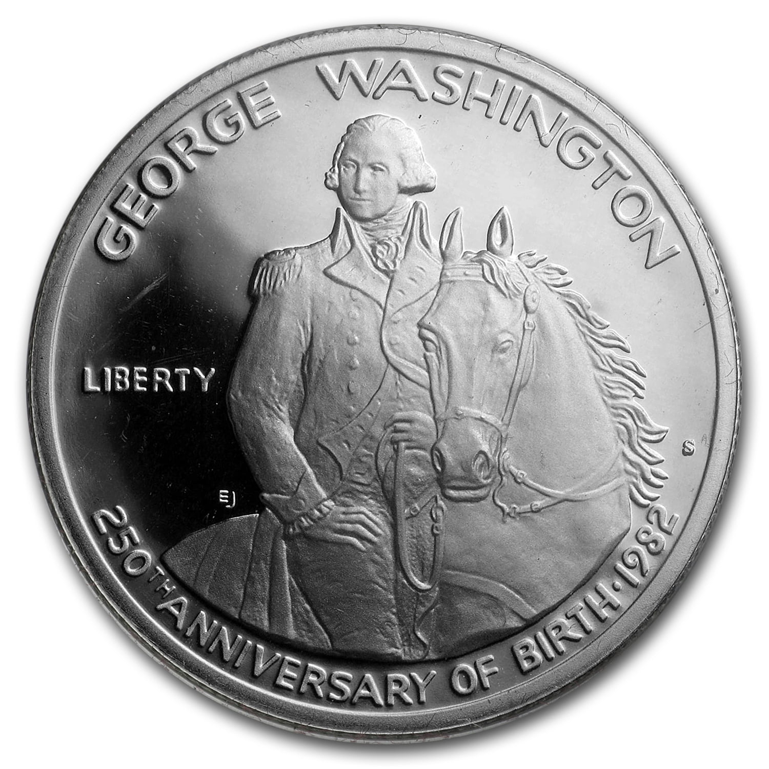 1982-S George Washington 1/2 Dollar Silver Commem Prf (Box & COA ...