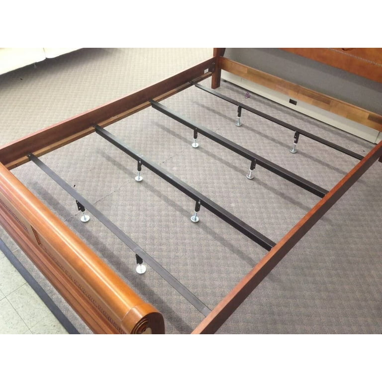 Glideaway Heavy Duty Low Profile Center Supports for Headboard Footboard with Wooden Rails Adjustable Glide 8 Legs Queen Bed Bonus 8 with Bonus Non