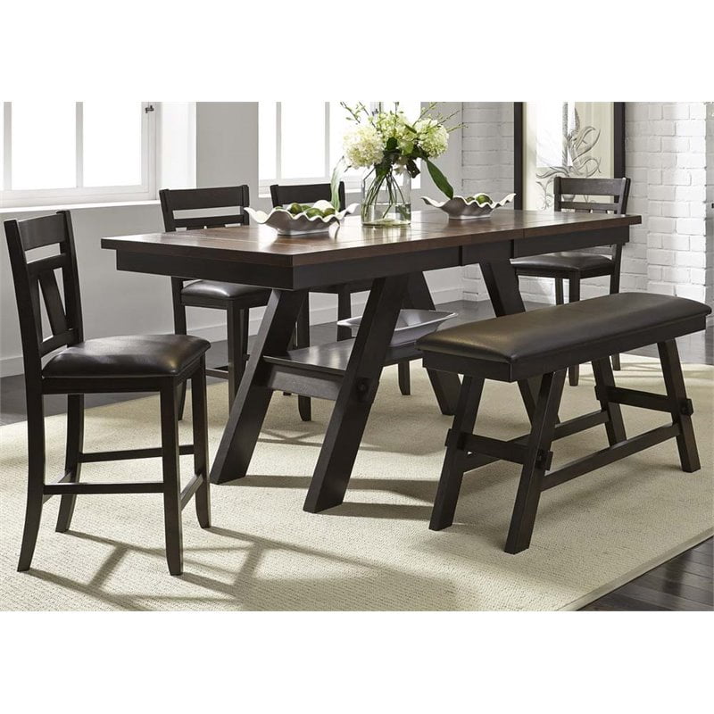 Lawson Black 6 Piece Gathering Table Set - Walmart.com