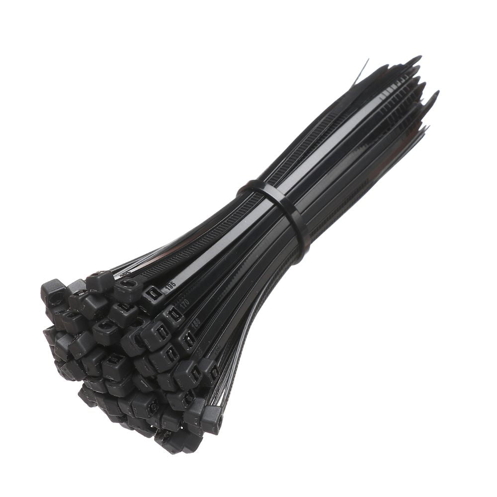 3x100mm Durable Self-Locking Line Finishing Releasable Zip Cable Ties ...