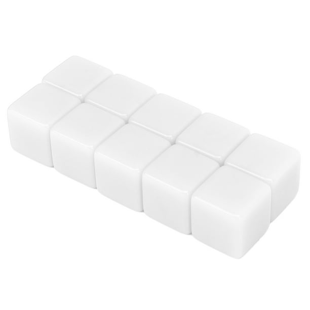 Blank Dice Set, 30 Pcs 16mm Dice Set Six Sided Blank Dice Write On ...