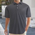 Afdoent Mens Polo Shirts Casual Mesh Breathable Lapel Short Sleeve ...
