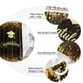 Black Graduation Celebration Bathroom Shower Curtains with 12 Hooks ...