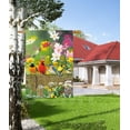 Hummingbird Spring Summer House Flag Birds Floral Garden Flags 28x40 ...
