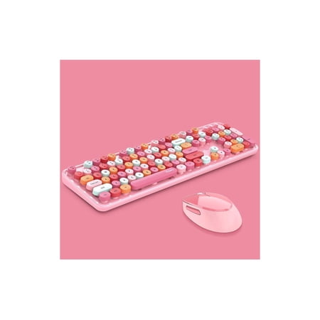 FangNuo Mofii Sweet Wireless Keyboard And Mouse Set Girls Punk Keyboard ...