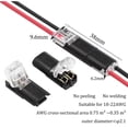 20/50/100 Pcs Double-Wire Plug-in Connector with Locking Buckle ...