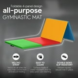 BalanceFrom 4' x 6' x 2" All Purpose Folding Fitness Gymnastics Mat ...