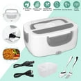 DFITO 40W Electric Heating Lunch Box, 2 In 1 Portable Food Heater for ...