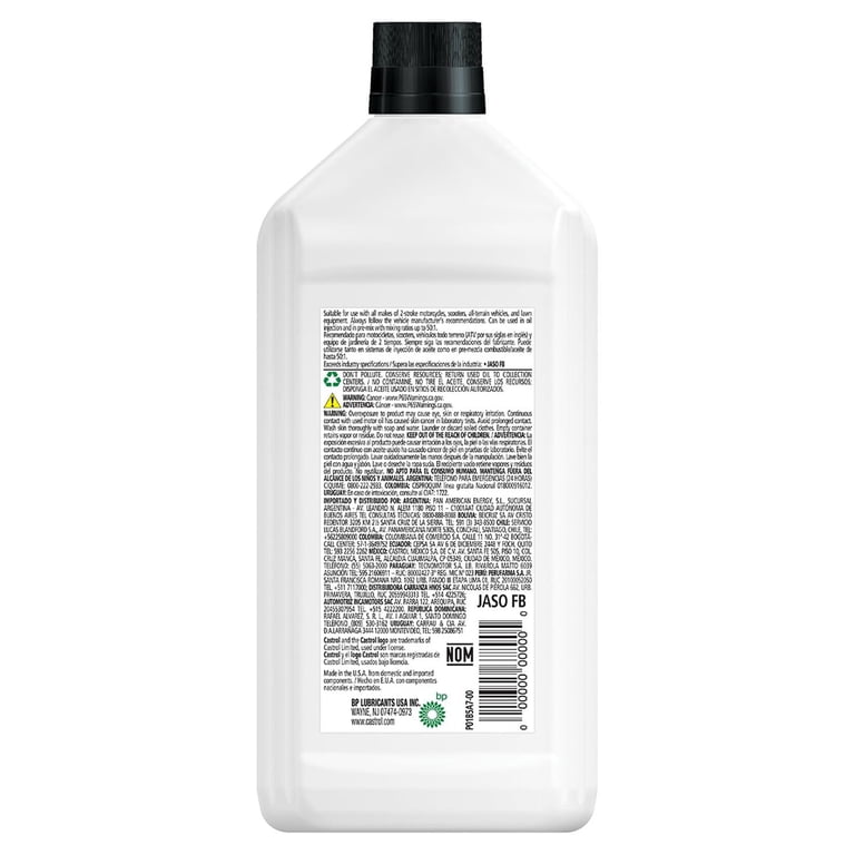 JASO FB Certified Oil Castrol Go! 2T Two-Stroke Motor Oil - 500ml For ...