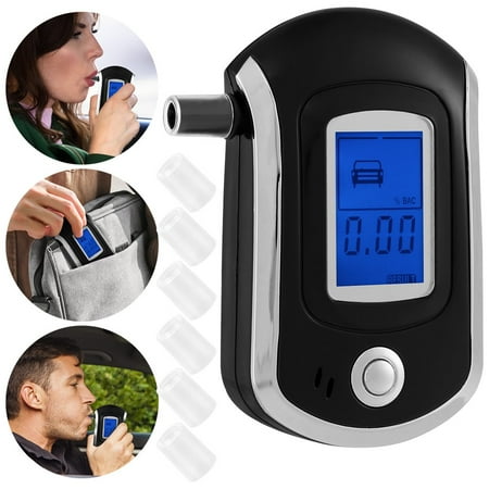 POINTERTECK Alcohol Tester with 30 Mouthpieces Portable LCD Display ...