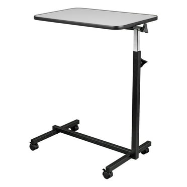 Drive Medical Adjustable Height Overbed Table with Wheels, Non-Tilt ...