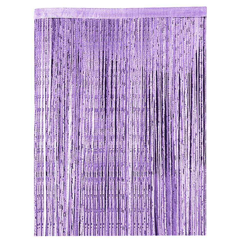 ODOMY 100x200CM Glitter String Curtains Window Door Curtain Fringe ...